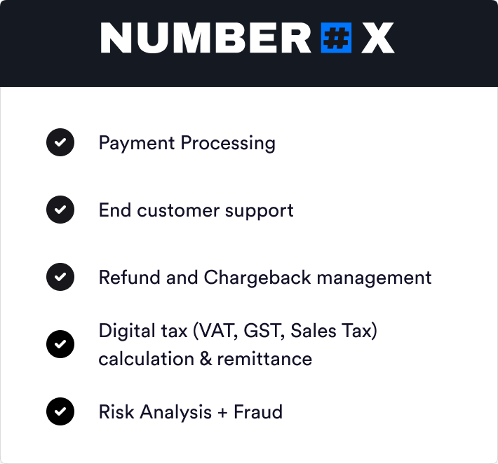 Number X - Merchant of Record for Digital Economy